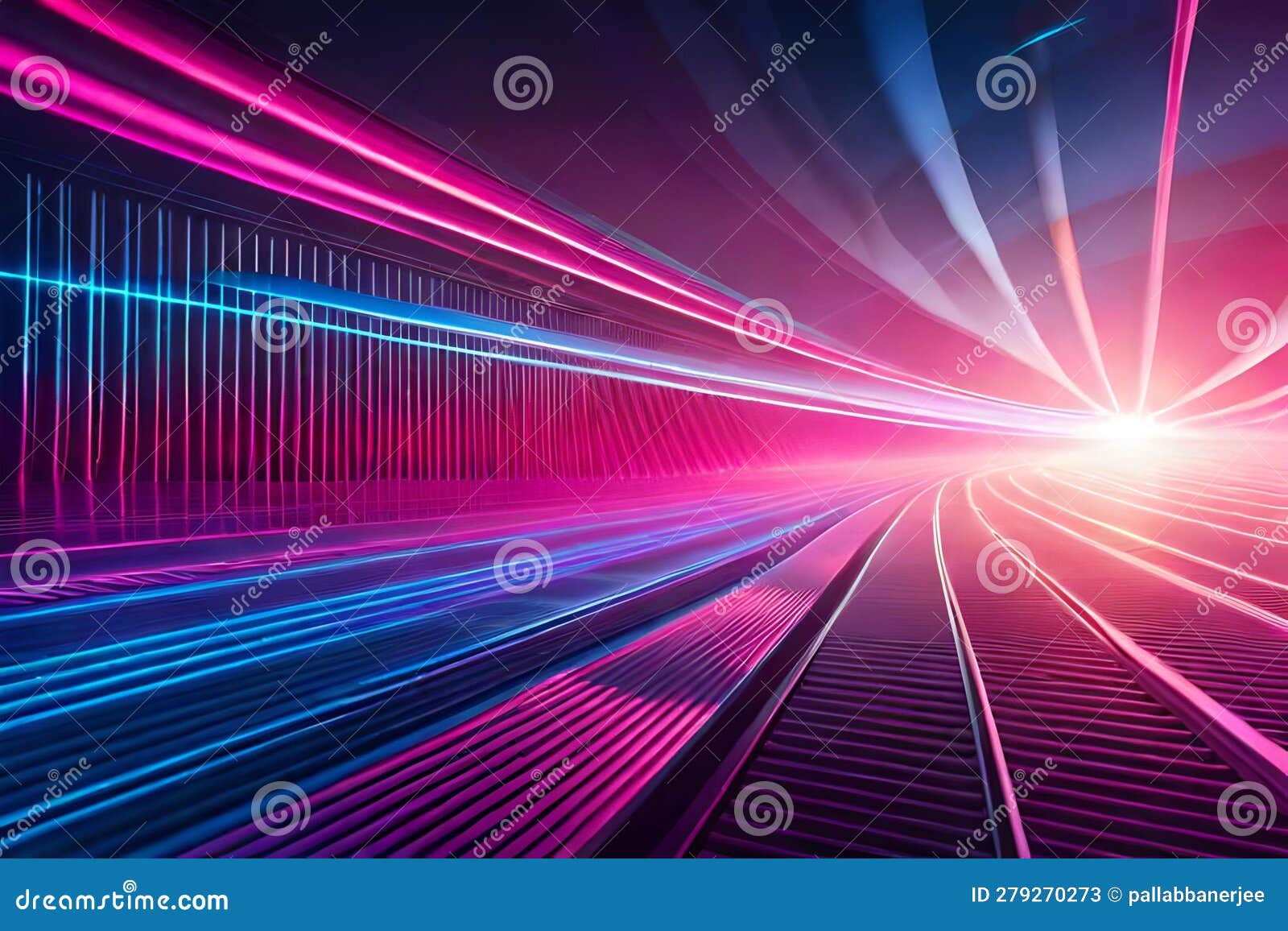 3d Render, Red Blue Wavy Neon Lines, Electronic Music Virtual Equalizer ...
