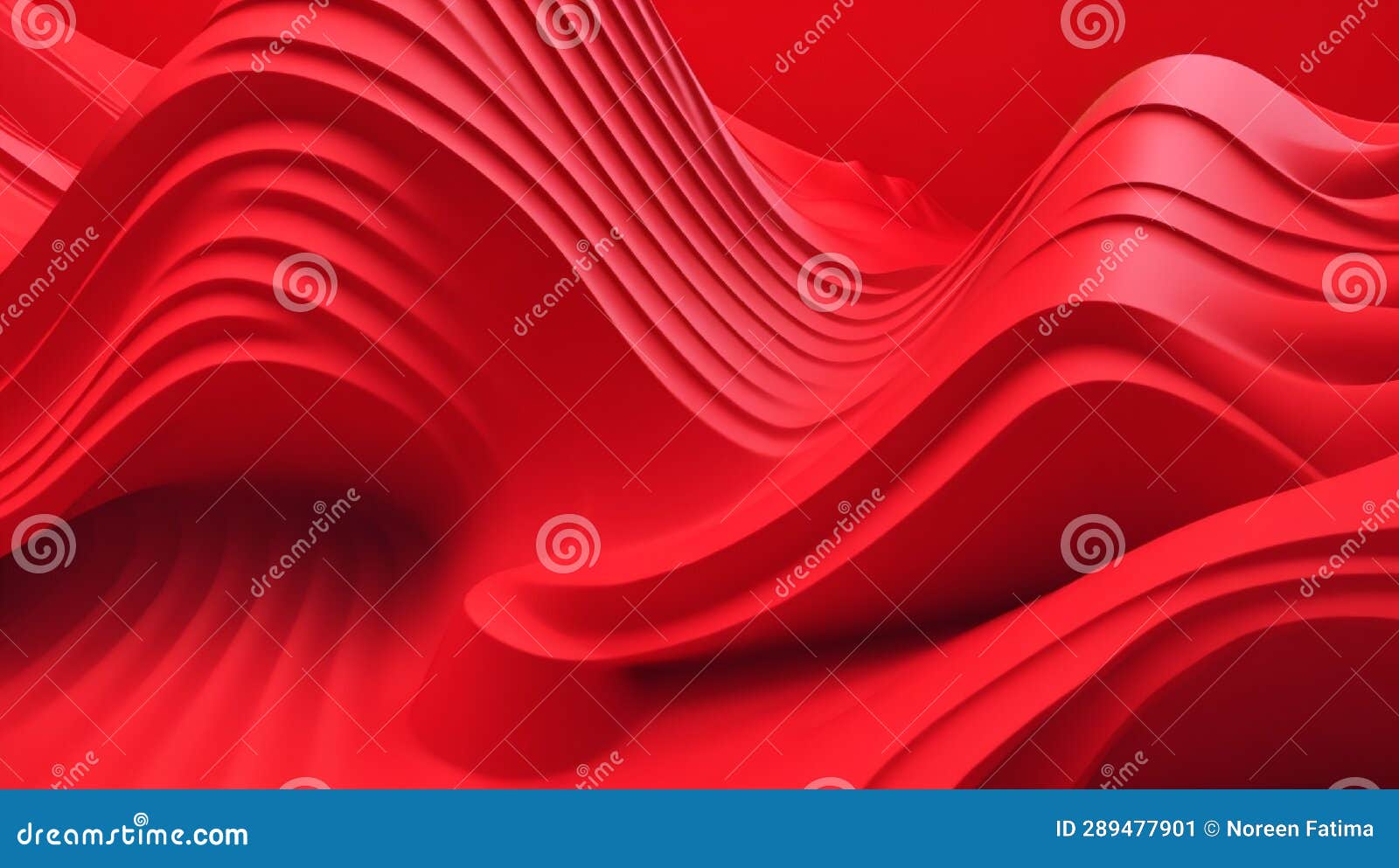 3D Render Red Wavey Background Stock Illustration - Illustration of ...
