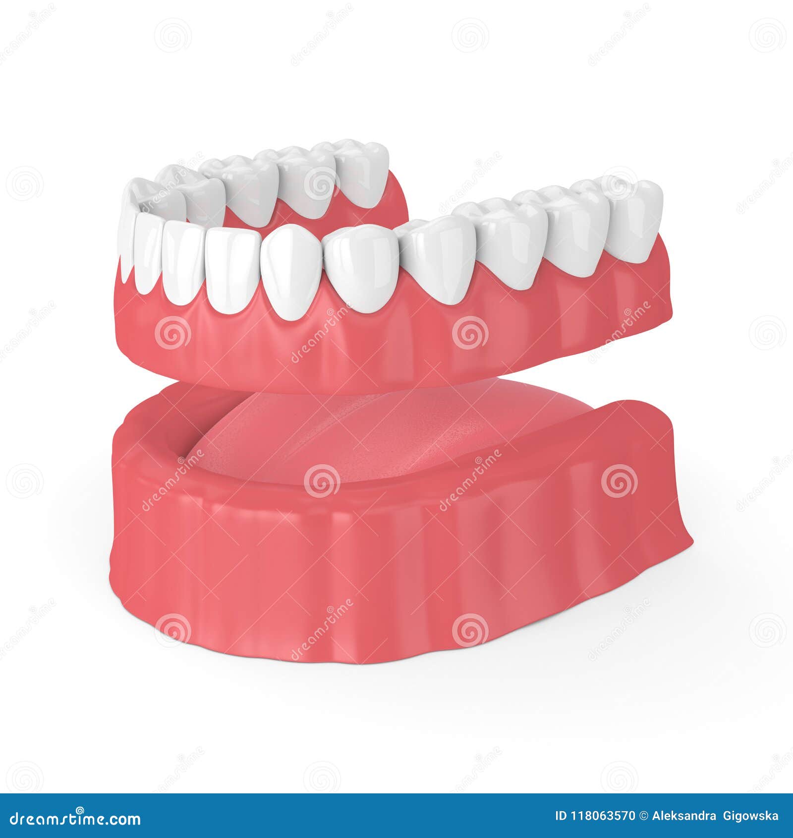 3d Render Of Removable Full Denture Royalty-Free Stock Image ...