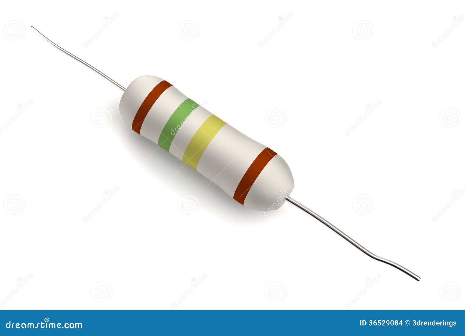3d Render Of Resistor Royalty-Free Stock Image | CartoonDealer.com ...