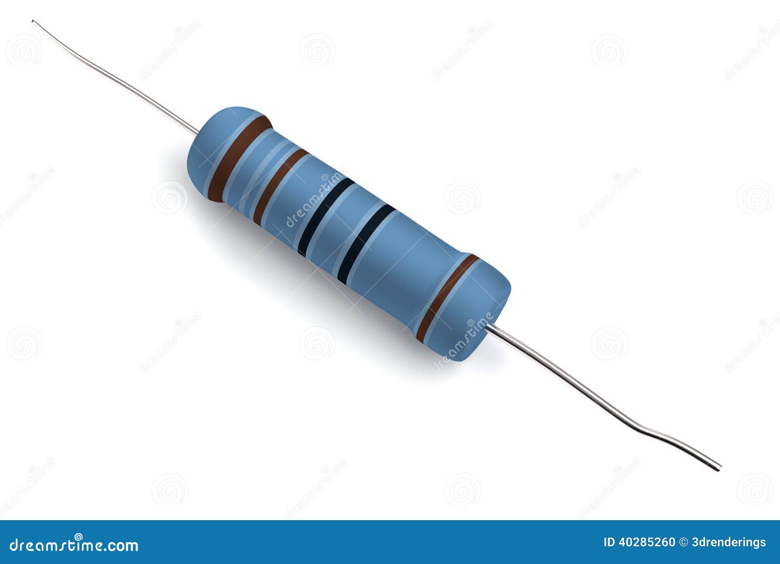 3d Render Of Resistor Royalty-Free Stock Image | CartoonDealer.com ...