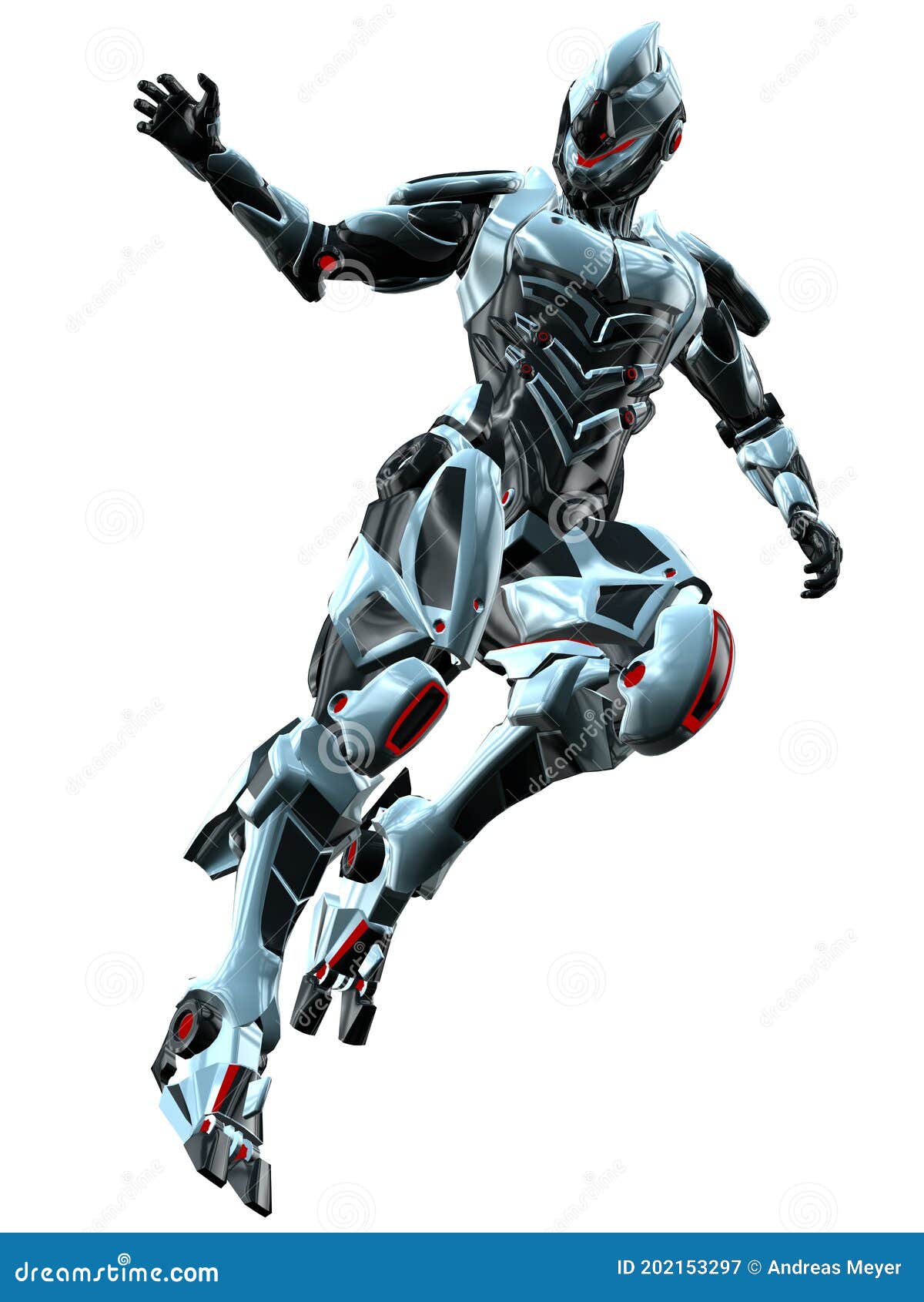 3d Render Of A Robot Stock Illustration Illustration Of Robotic