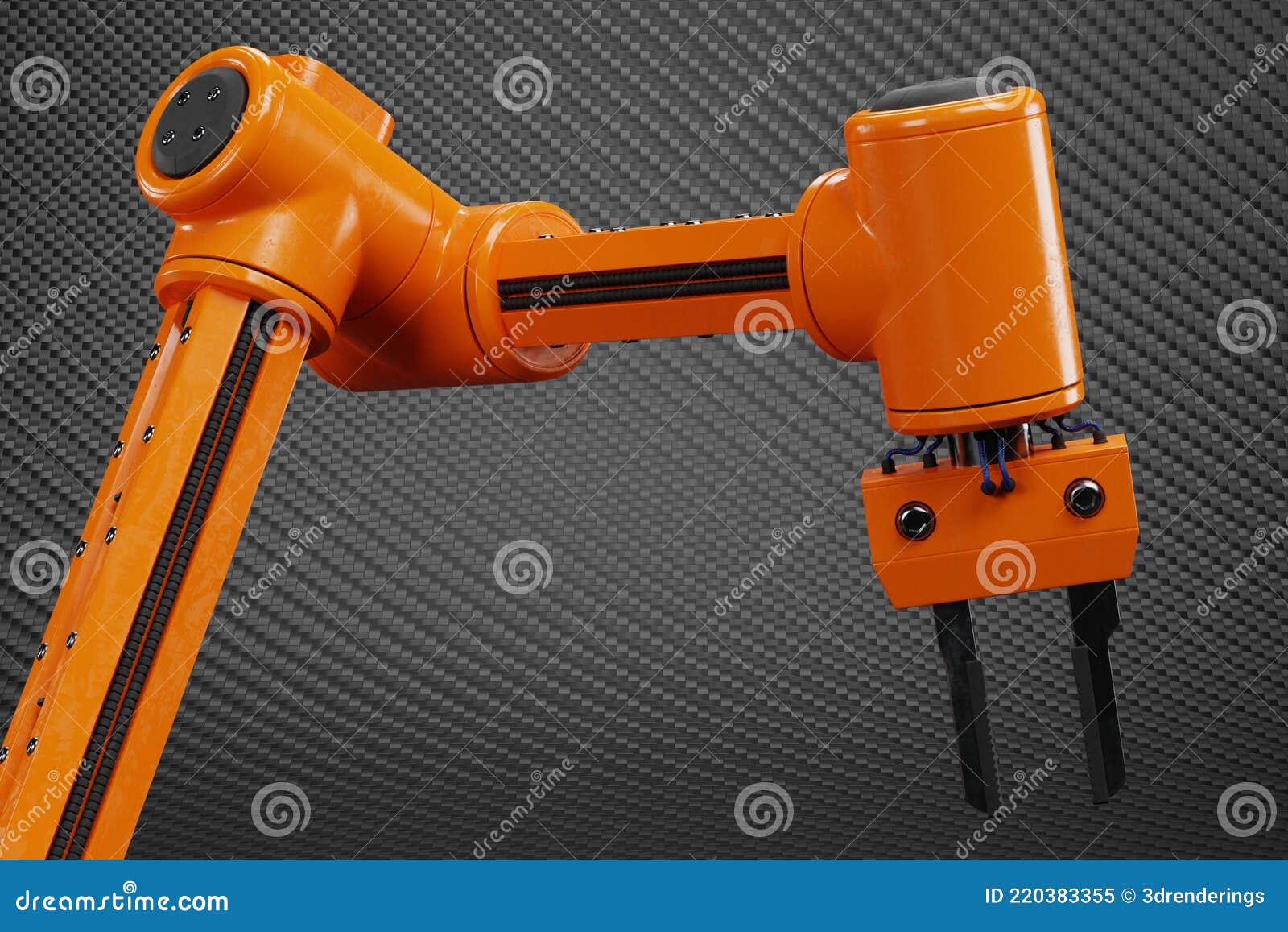 3D Render of Robotic Arm stock illustration. Illustration of render ...