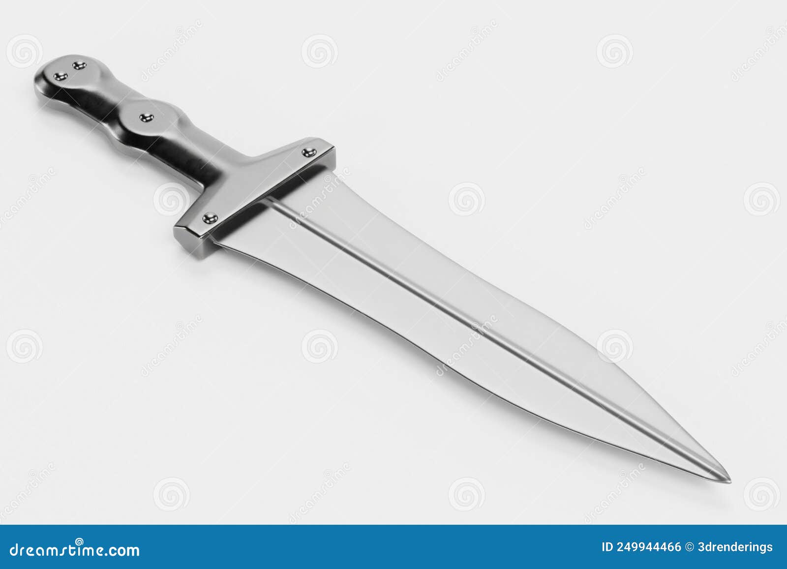 3D Render of Roman Dagger stock illustration. Illustration of render ...
