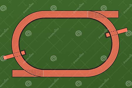 3d render of running track stock illustration. Illustration of graphics ...