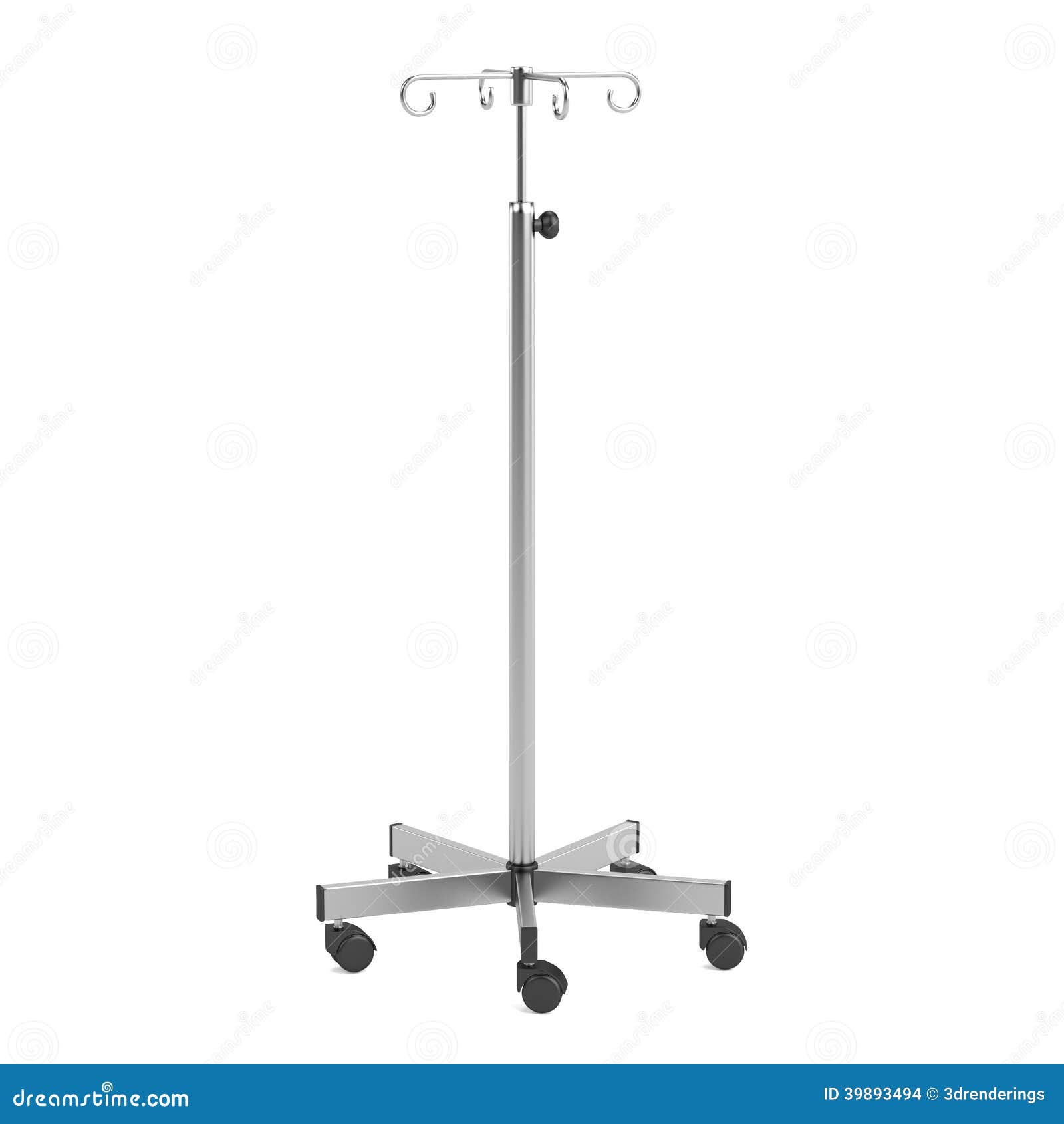 IV Stand With Saline Or Glucose Solution. Drip Bag Line Icon On White ...