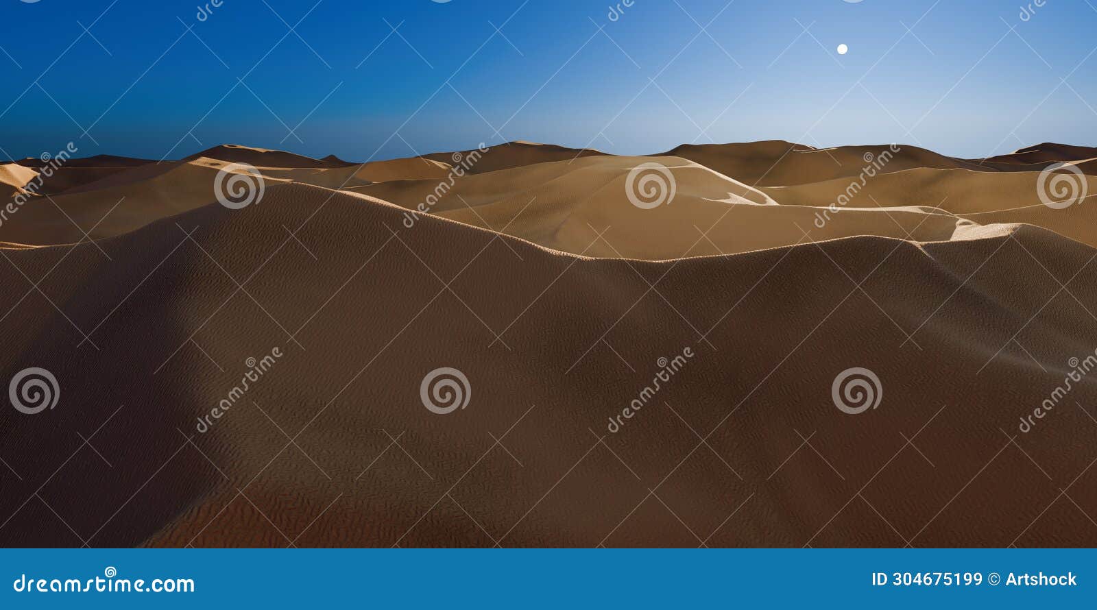 3D Render of Sandy desert stock illustration. Illustration of sandy ...