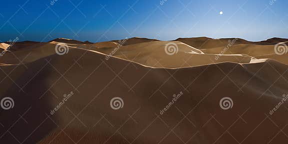 3D Render of Sandy desert stock illustration. Illustration of sandy ...