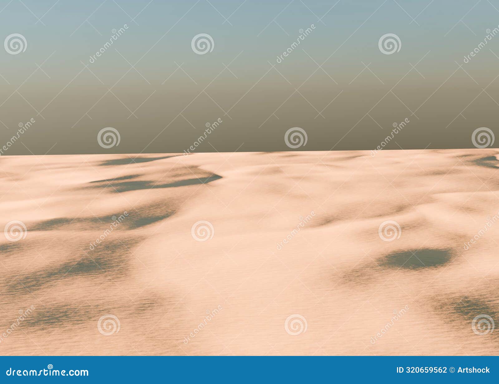3D Render of Sandy desert stock illustration. Illustration of space ...