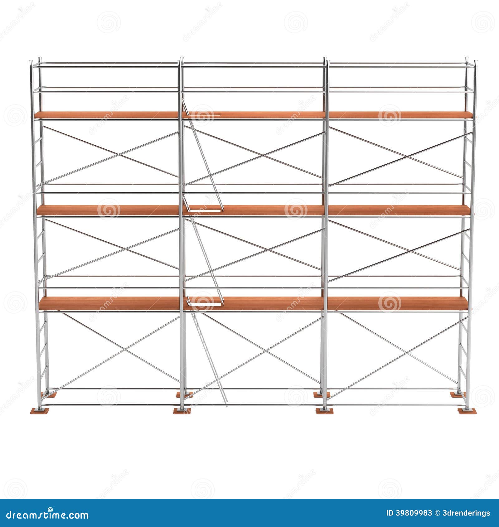 3d render of scaffolding stock illustration. Illustration of ...