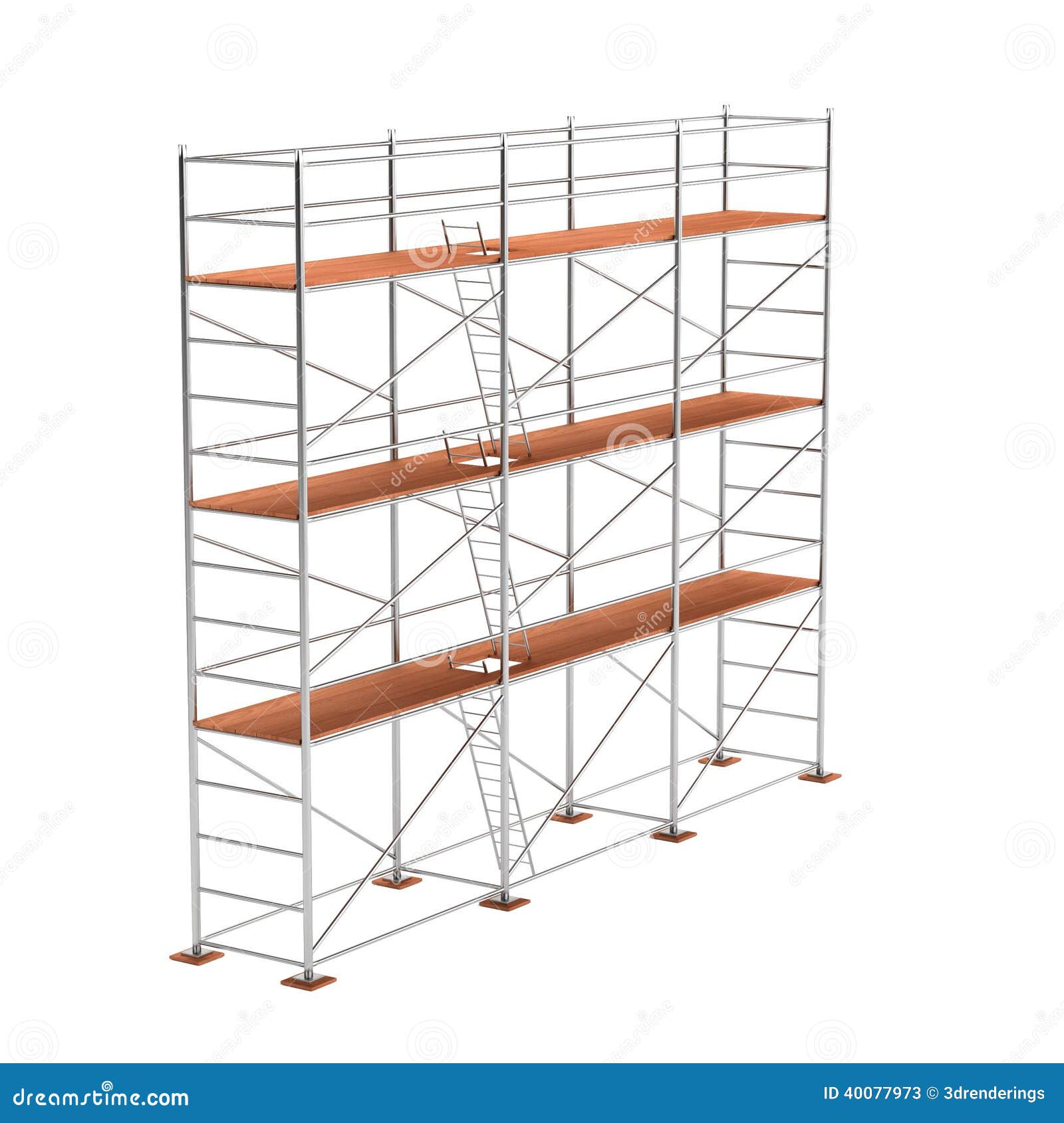 3d render of scaffolding stock illustration. Illustration of object ...