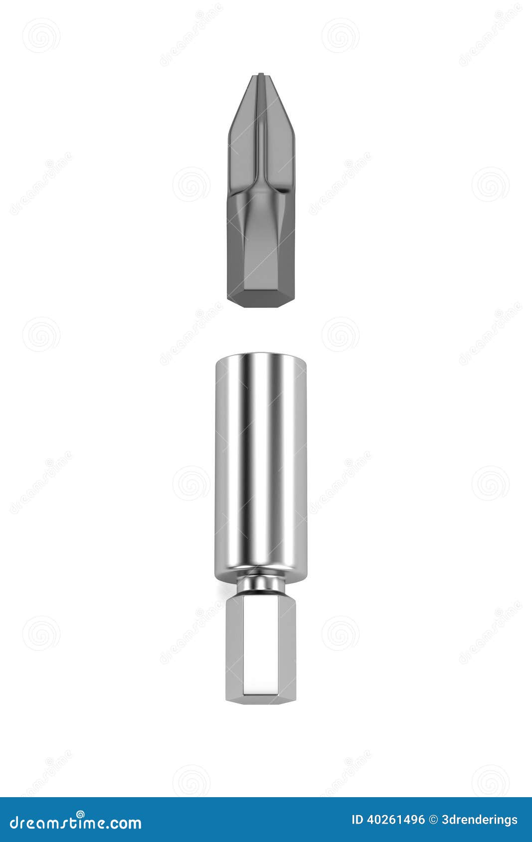 3d Render of Screwdriver Top Stock Illustration - Illustration of ...