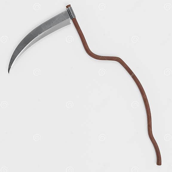 3D Render of Scythe stock illustration. Illustration of scythe - 348847706