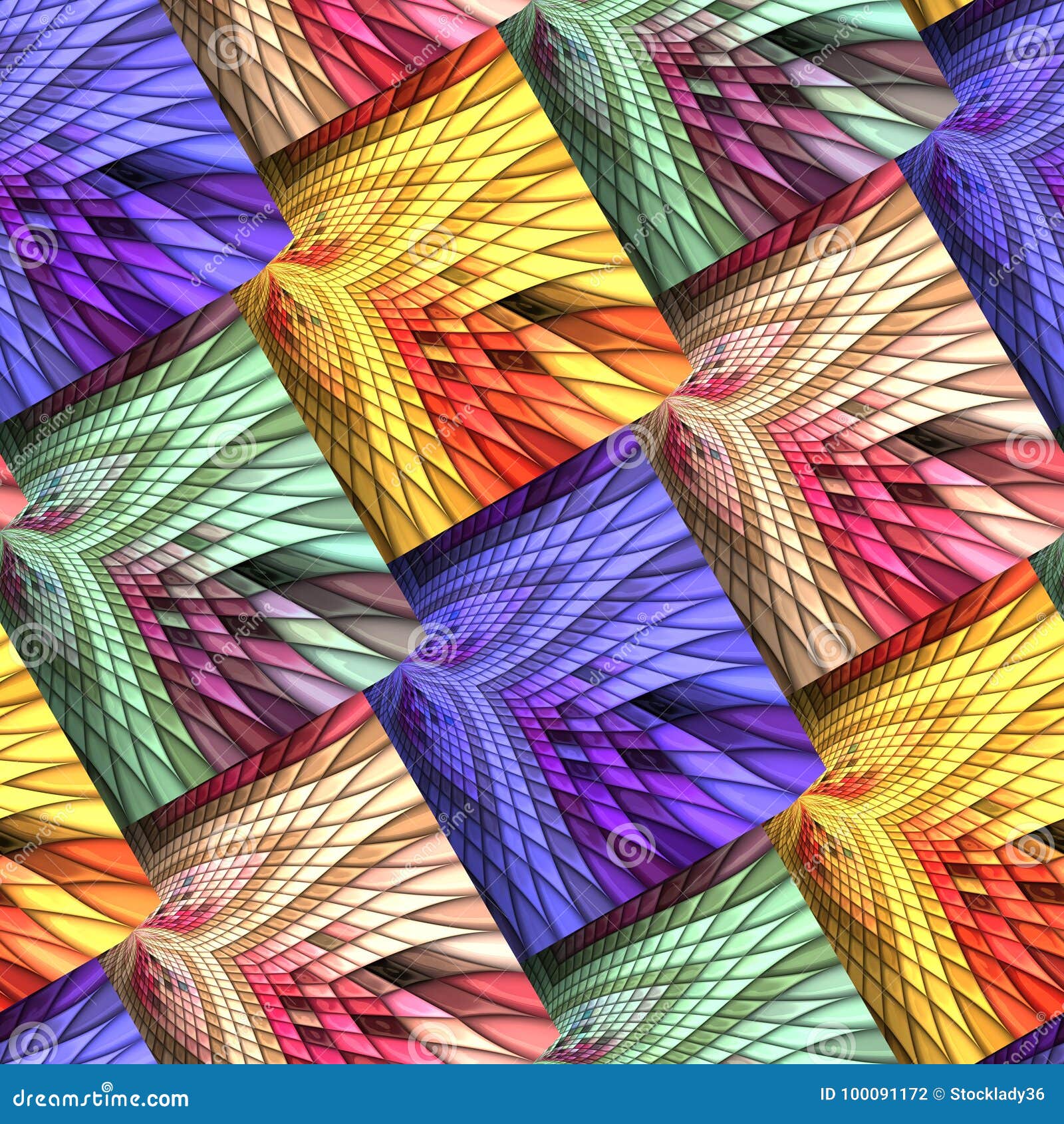 3D Render Seamless Pattern Background Tile Stock Illustration ...