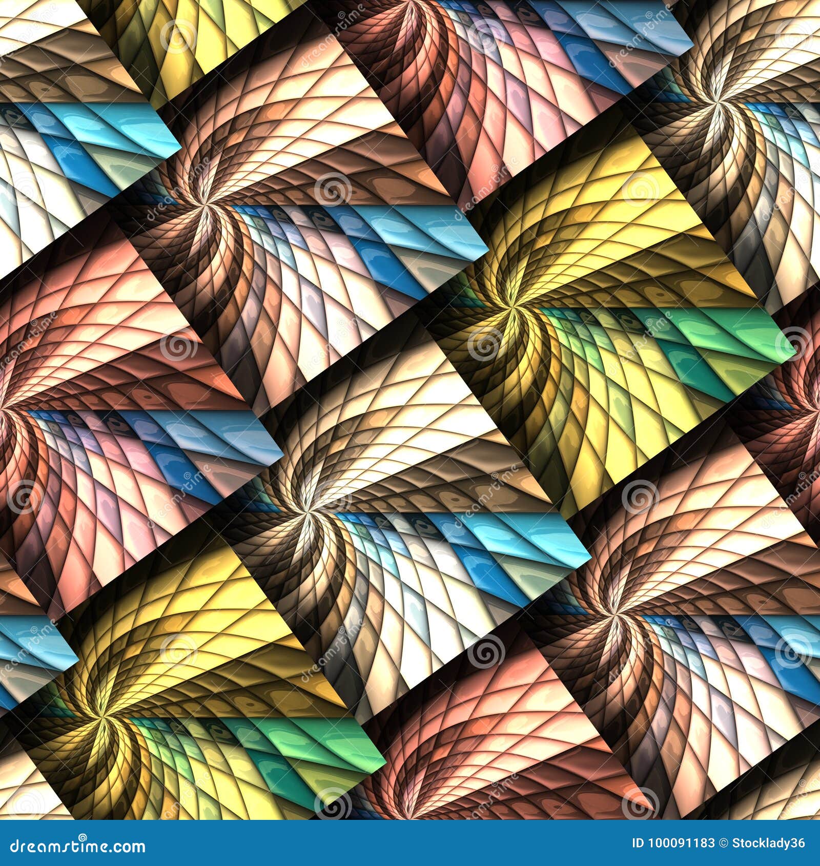 3D Render Seamless Pattern Background Tile Stock Illustration ...