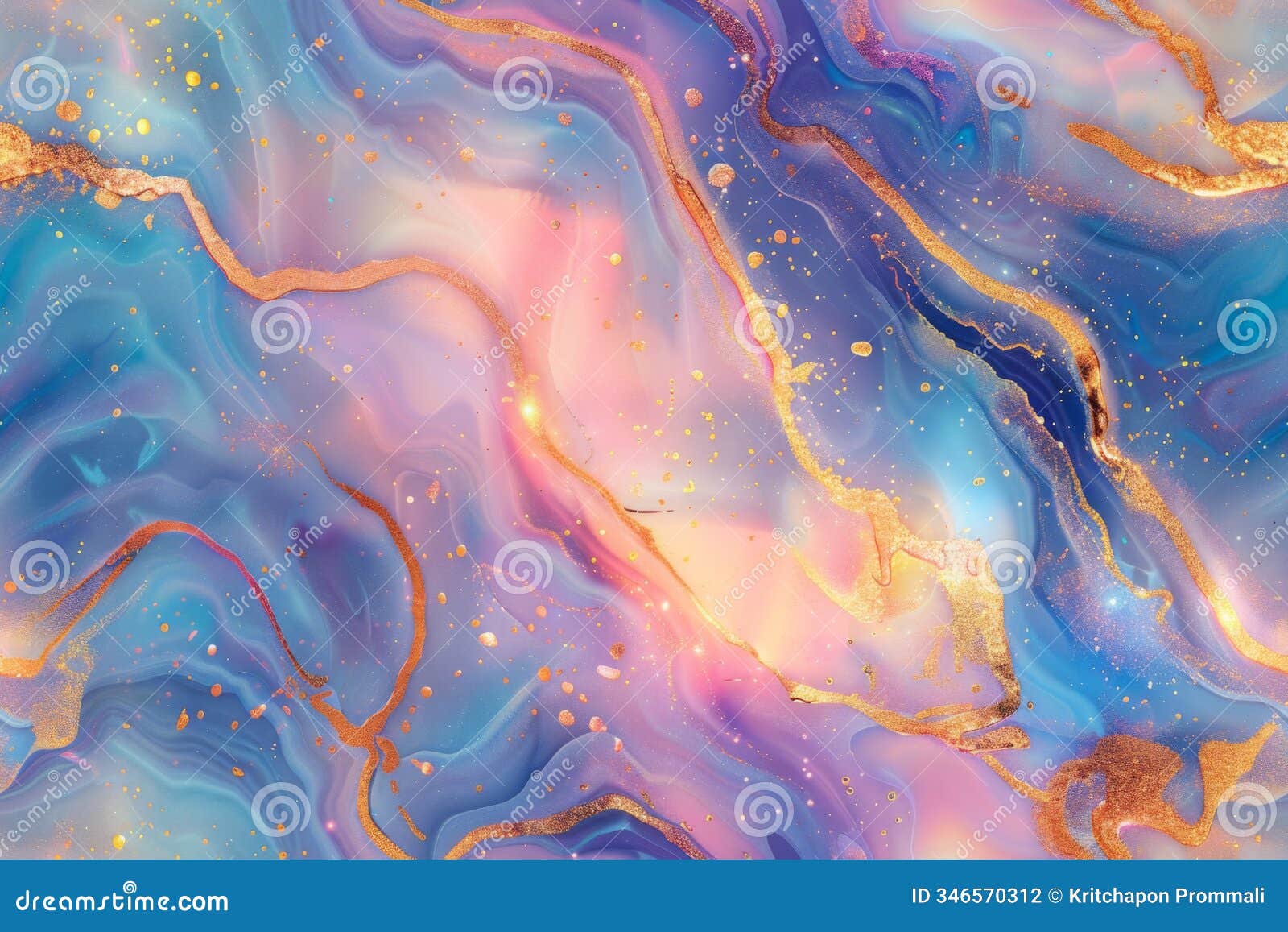 3d Render, Seamless Pattern, Iridescent Marble Texture with Glitter and ...