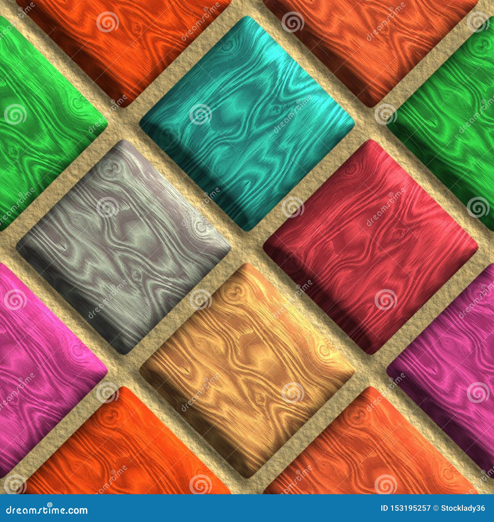 3D Render Seamless Pave Background Tile Stock Illustration ...