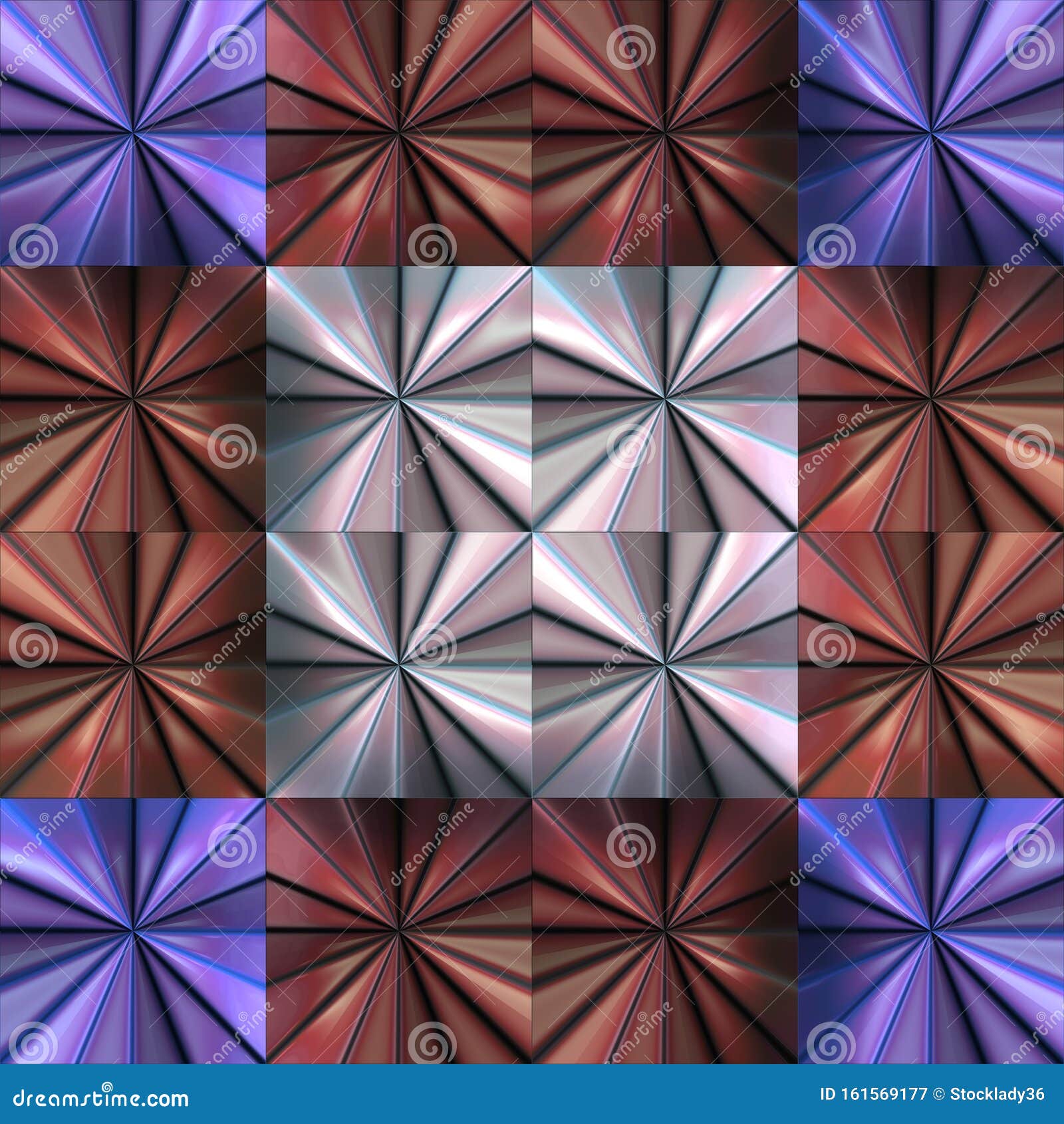 3D Render Seamless Polished Pattern Background Tile Stock Illustration ...