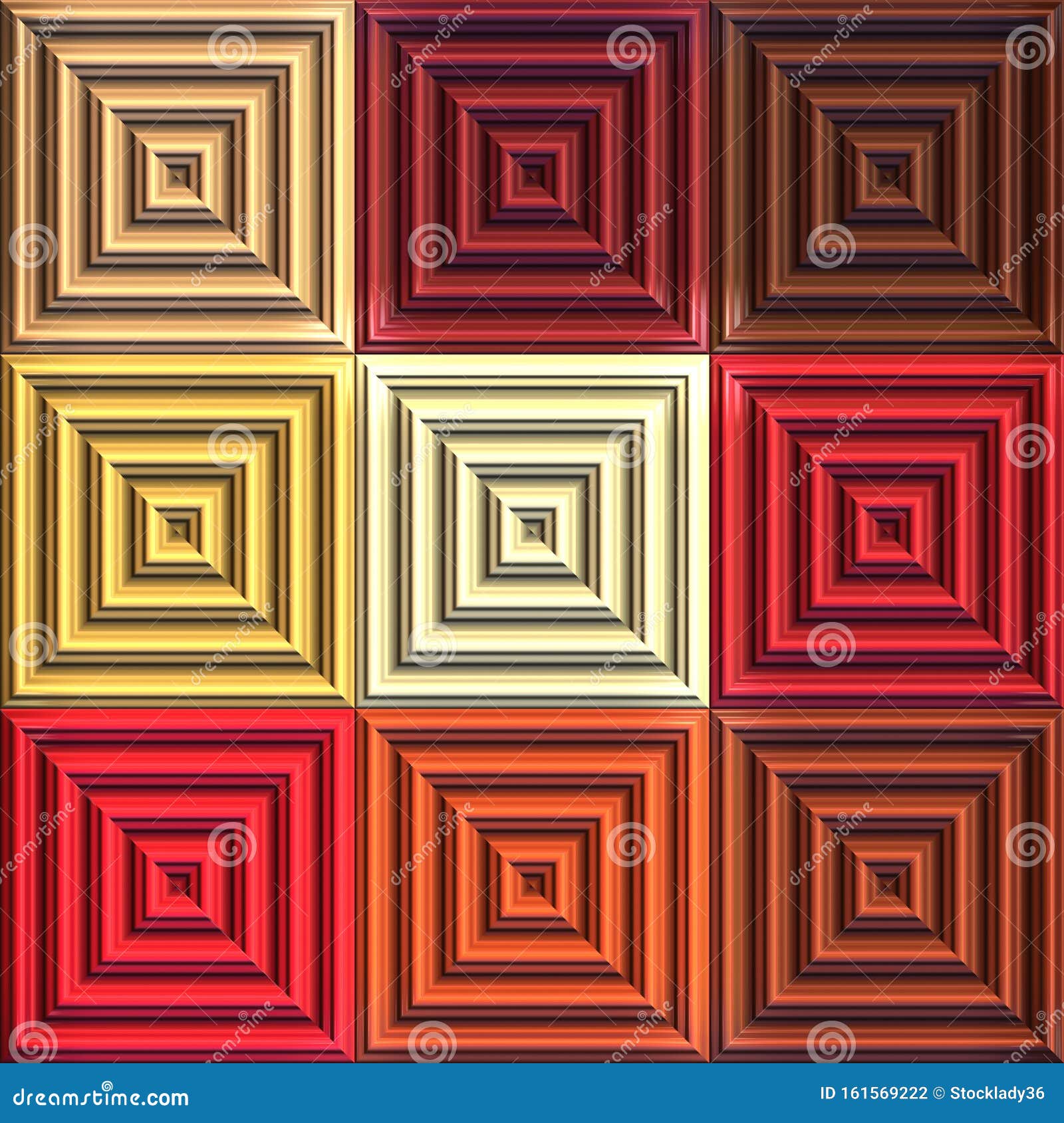 3D Render Seamless Polished Pattern Background Tile Stock Illustration ...