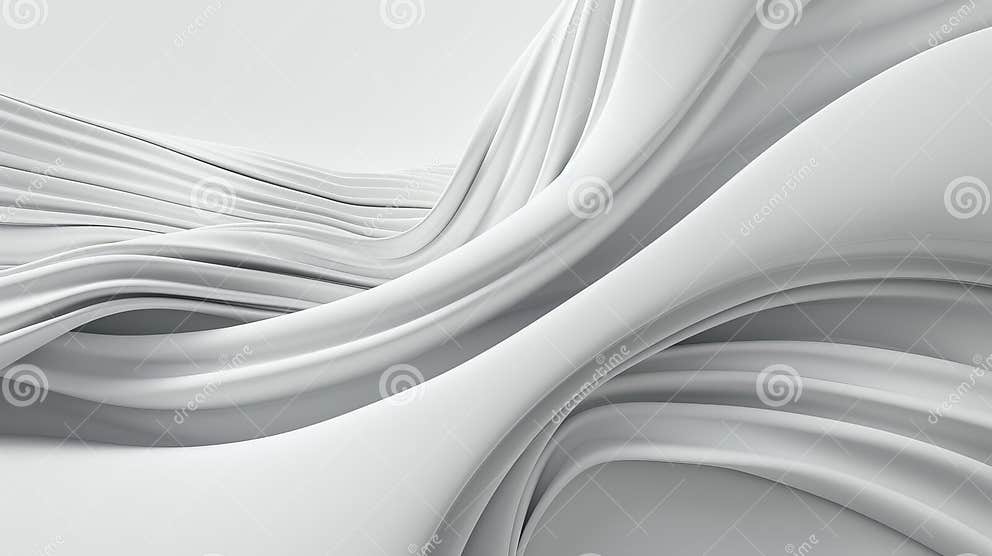 Abstract Minimalist White Background with Simple Objects. a Twisted ...