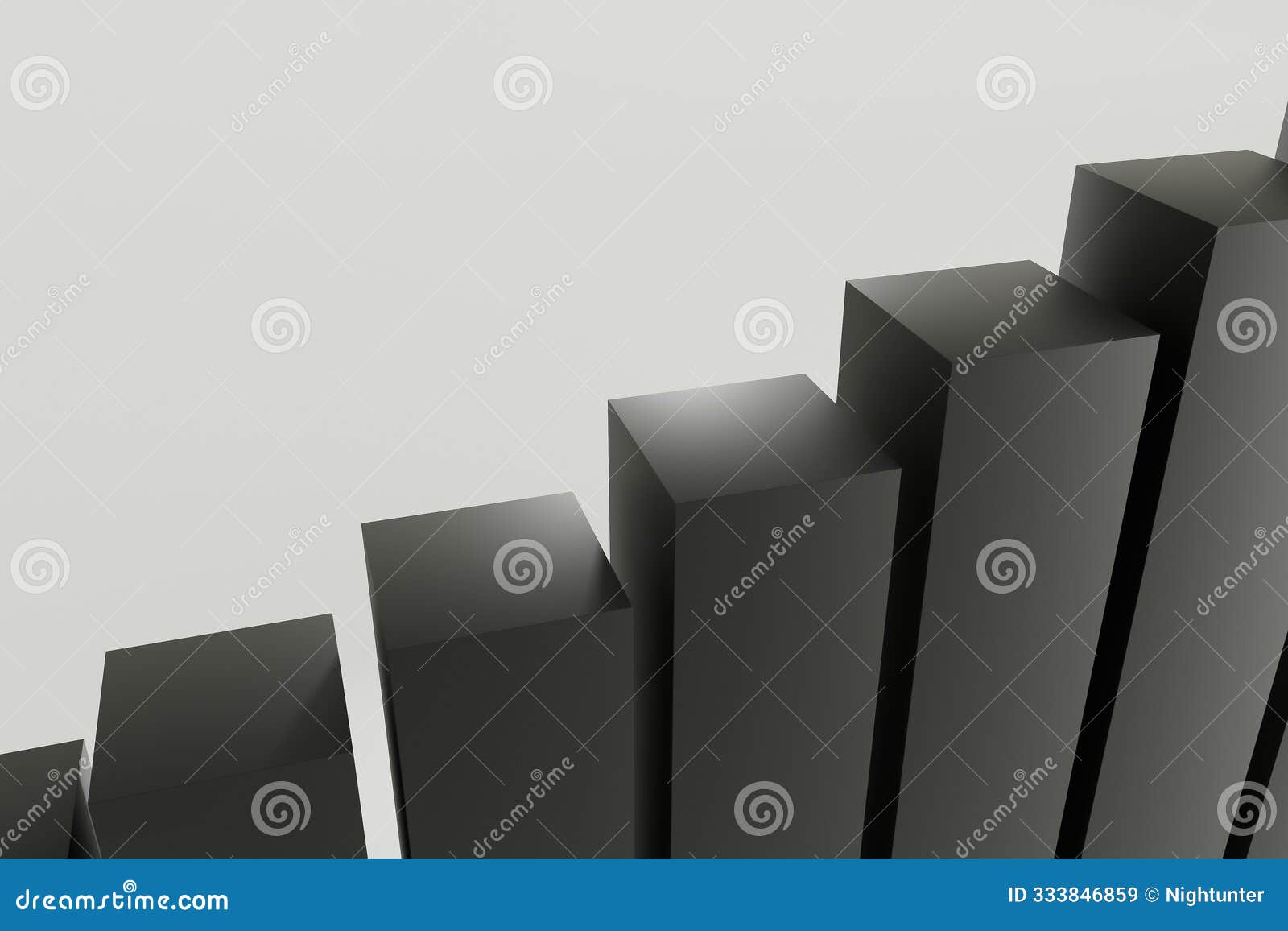 3d Render a Series of Black Cubes Stacked on Top of Each Other Stock ...