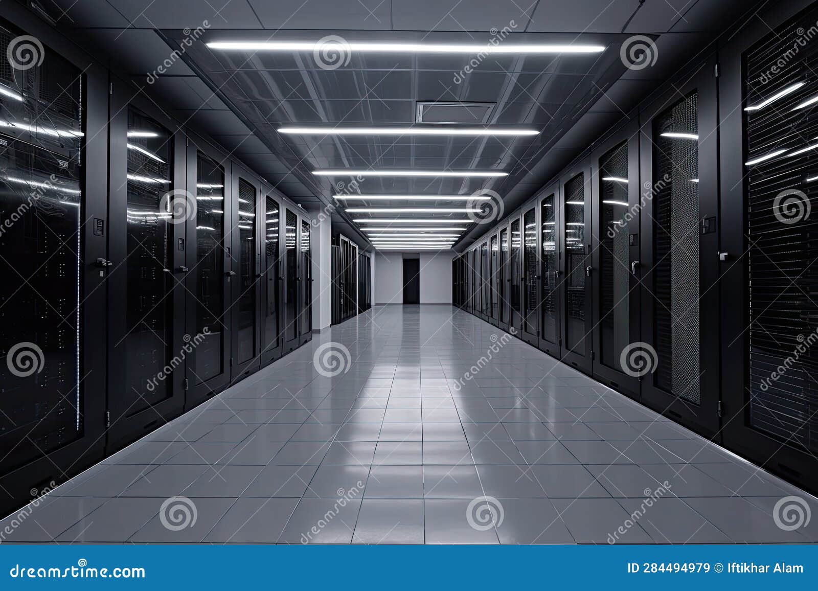 Interior Data Center Light Royalty-Free Cartoon | CartoonDealer.com ...