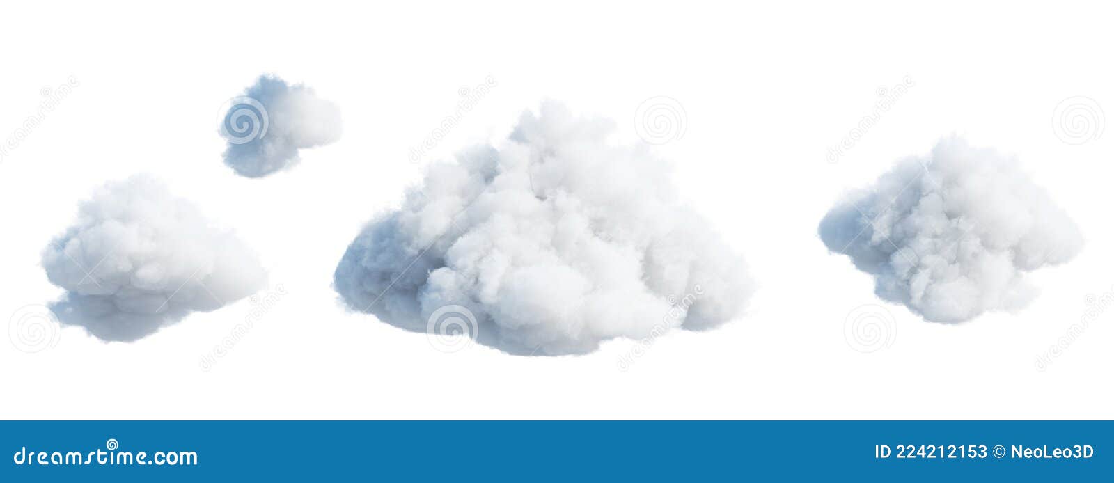 Cumulus 3d Collection Vector Illustration | CartoonDealer.com #253656646