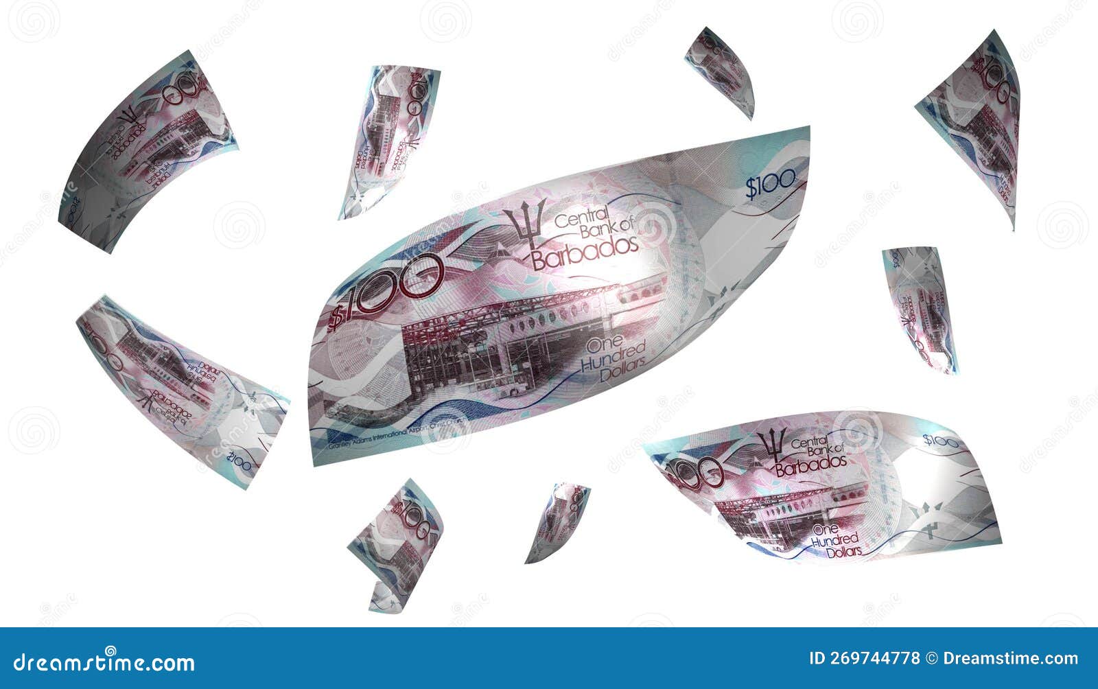 Bangladesh Money. Taka Banknotes. 5 BDT Bengali Bills. 3d Illustration ...