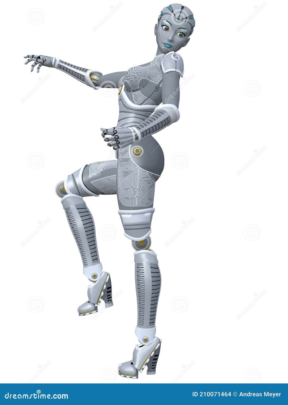 Toon robot stock illustration. Illustration of girl - 210071464