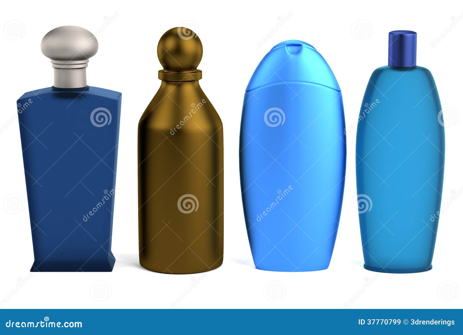 3d render of shampoos stock illustration. Illustration of realistic ...