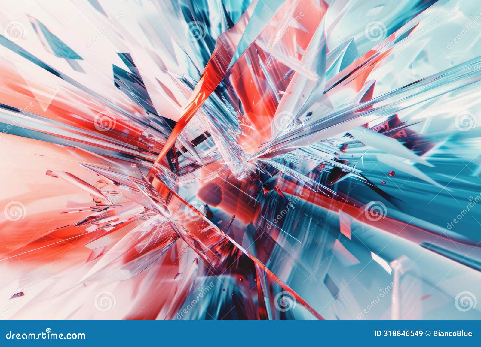 Render With Sharp Corners With Yellow Red Energy Flows Royalty-Free ...