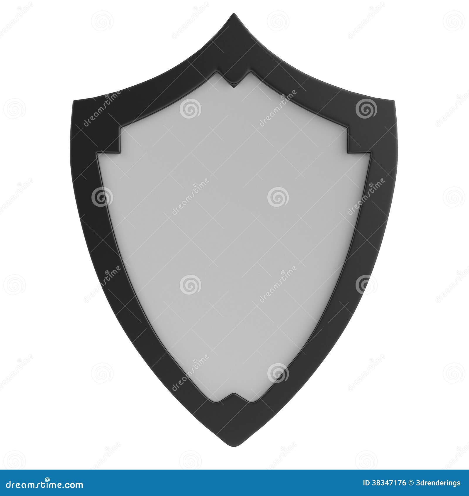 3d render of shield stock illustration. Illustration of fight - 38347176