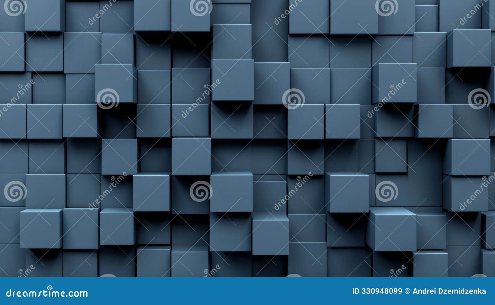 This 3D Render Shows Grey, Glossy Blocks Perfectly Arranged To Create ...