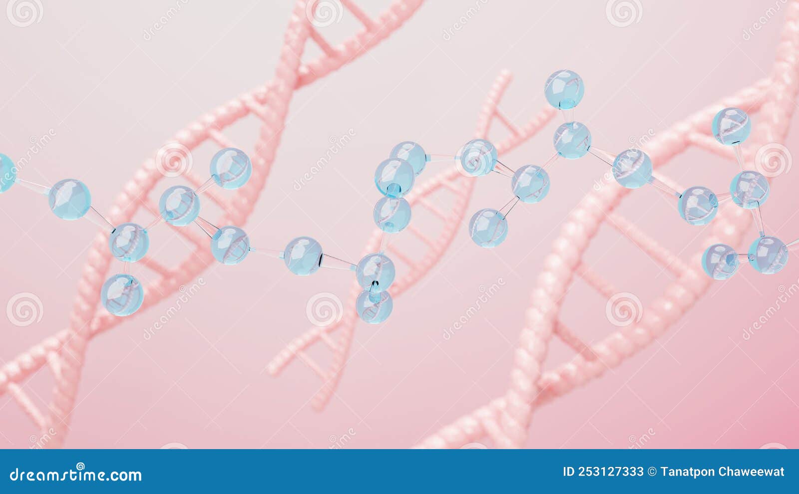 3d Render of Simple Chemical Bond in Side Cell or Molecules. the ...