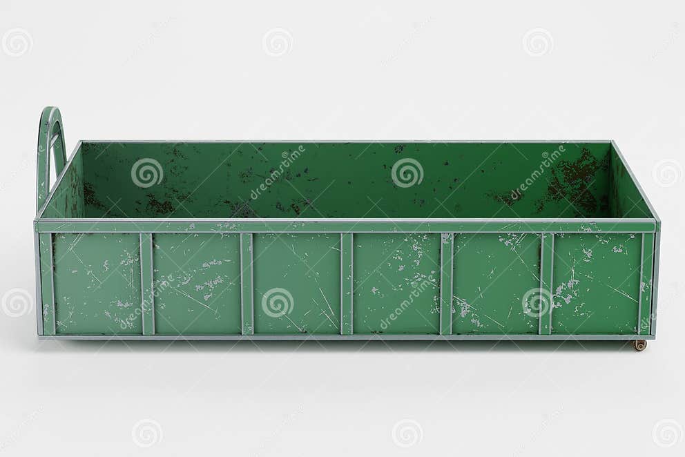 3D Render of Skip stock illustration. Illustration of industry - 204471089