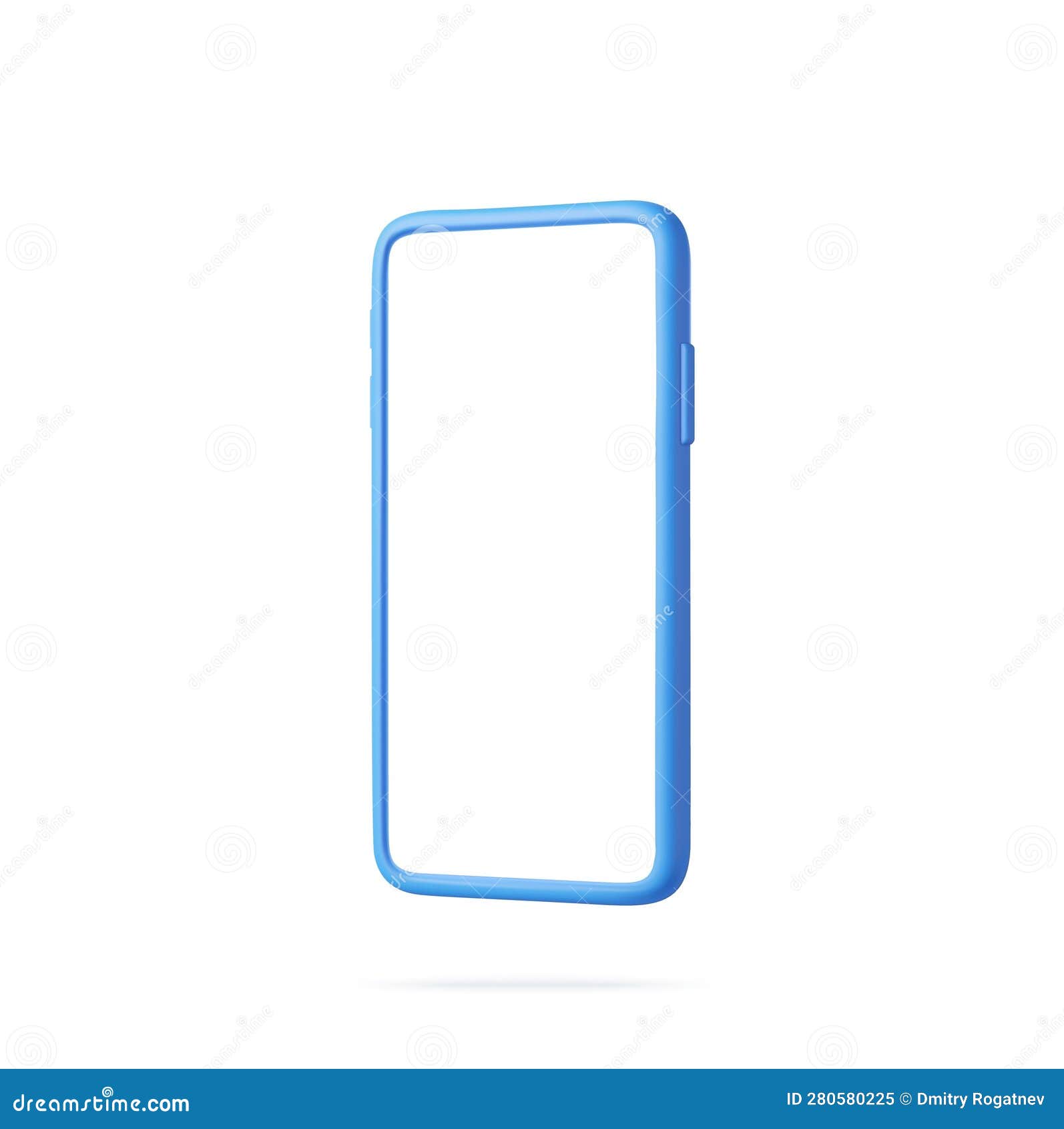 3D Render Of Smartphone Screen With Showing Various Thumbnails On White ...