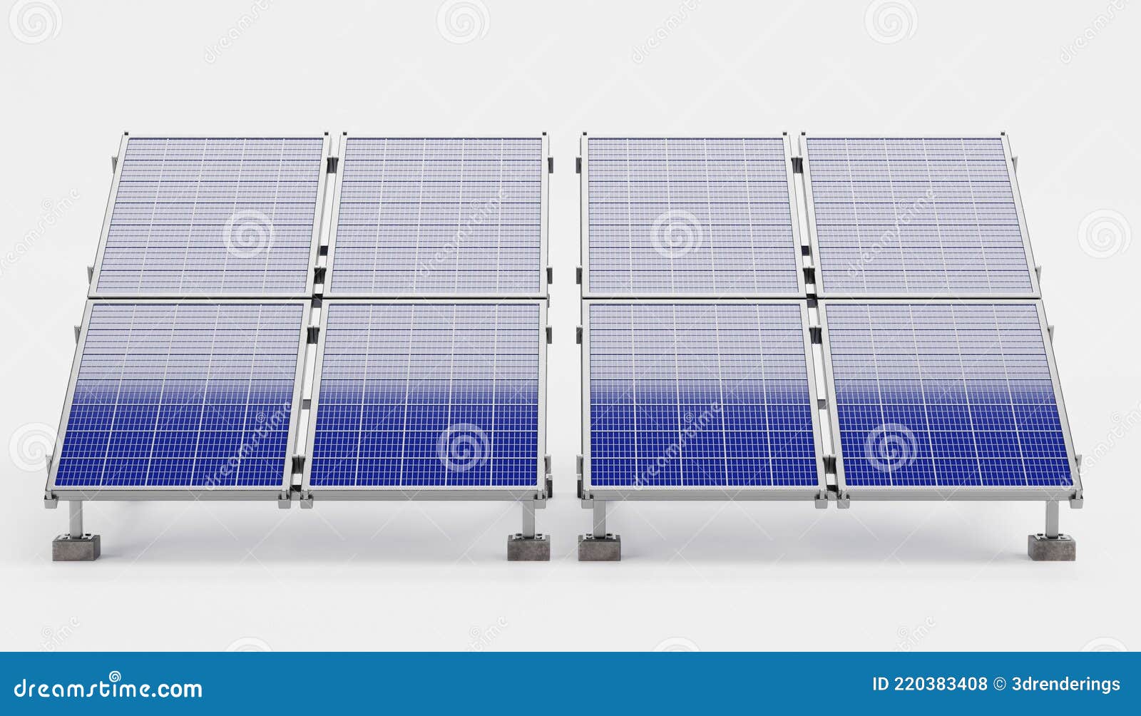 3D Render of Solar Panel stock illustration. Illustration of panel ...