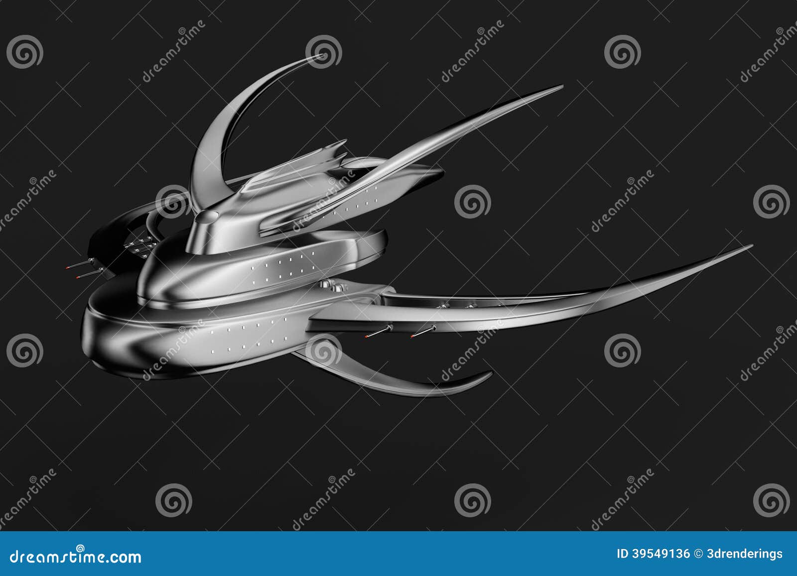 3d render of spaceship stock illustration. Illustration of space - 39549136