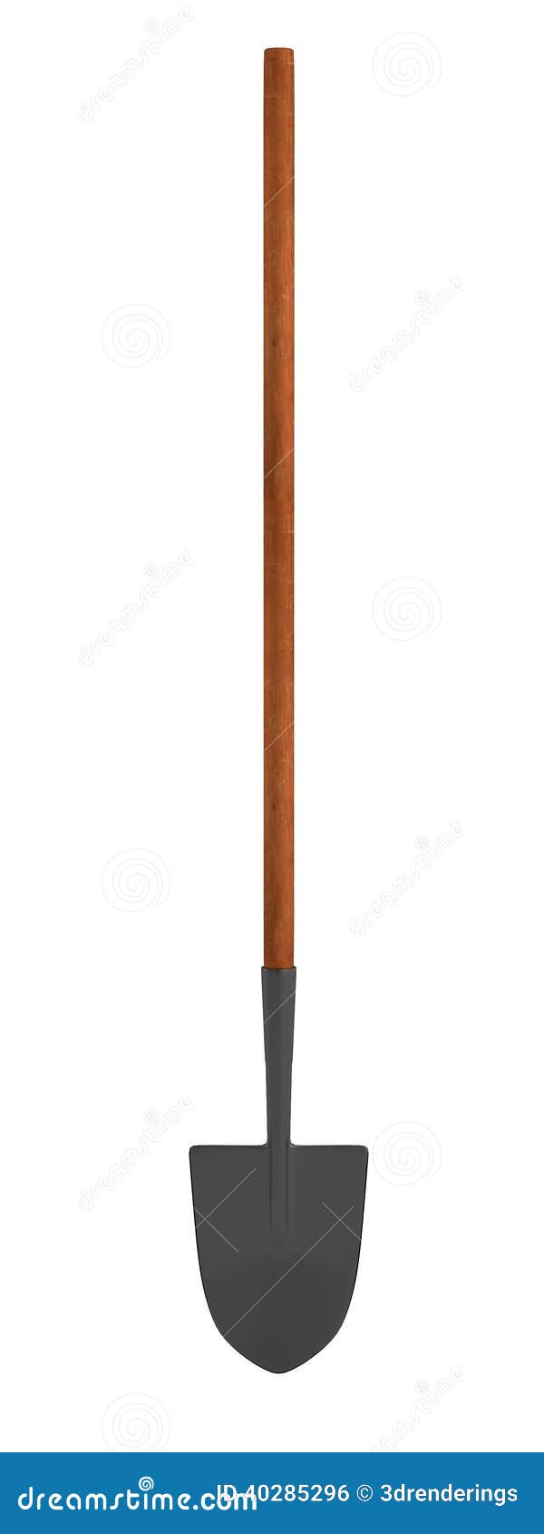 3d render of spade stock illustration. Illustration of work - 40285296