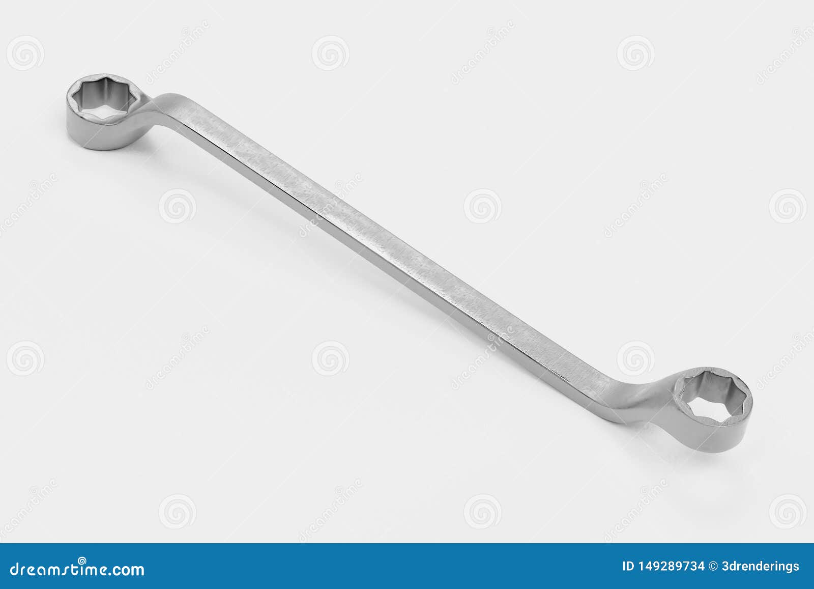 3d Render of Spanner stock photo. Image of work, used - 149289734