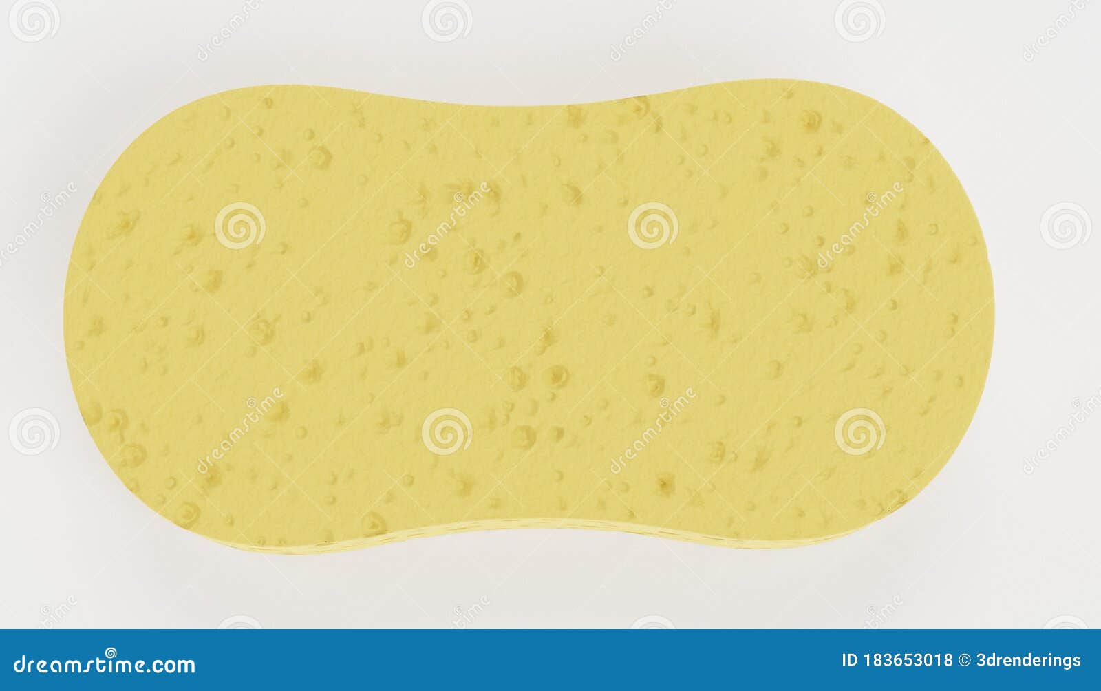 3D Render of Sponge stock illustration. Illustration of shampoo - 183653018