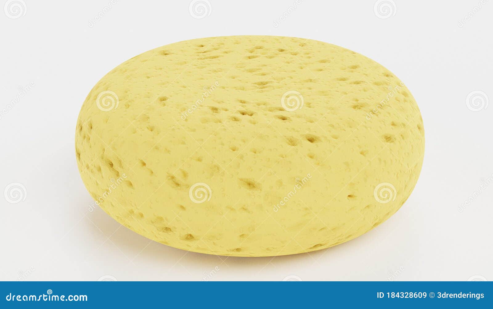3D Render of Sponge stock illustration. Illustration of clean - 184328609