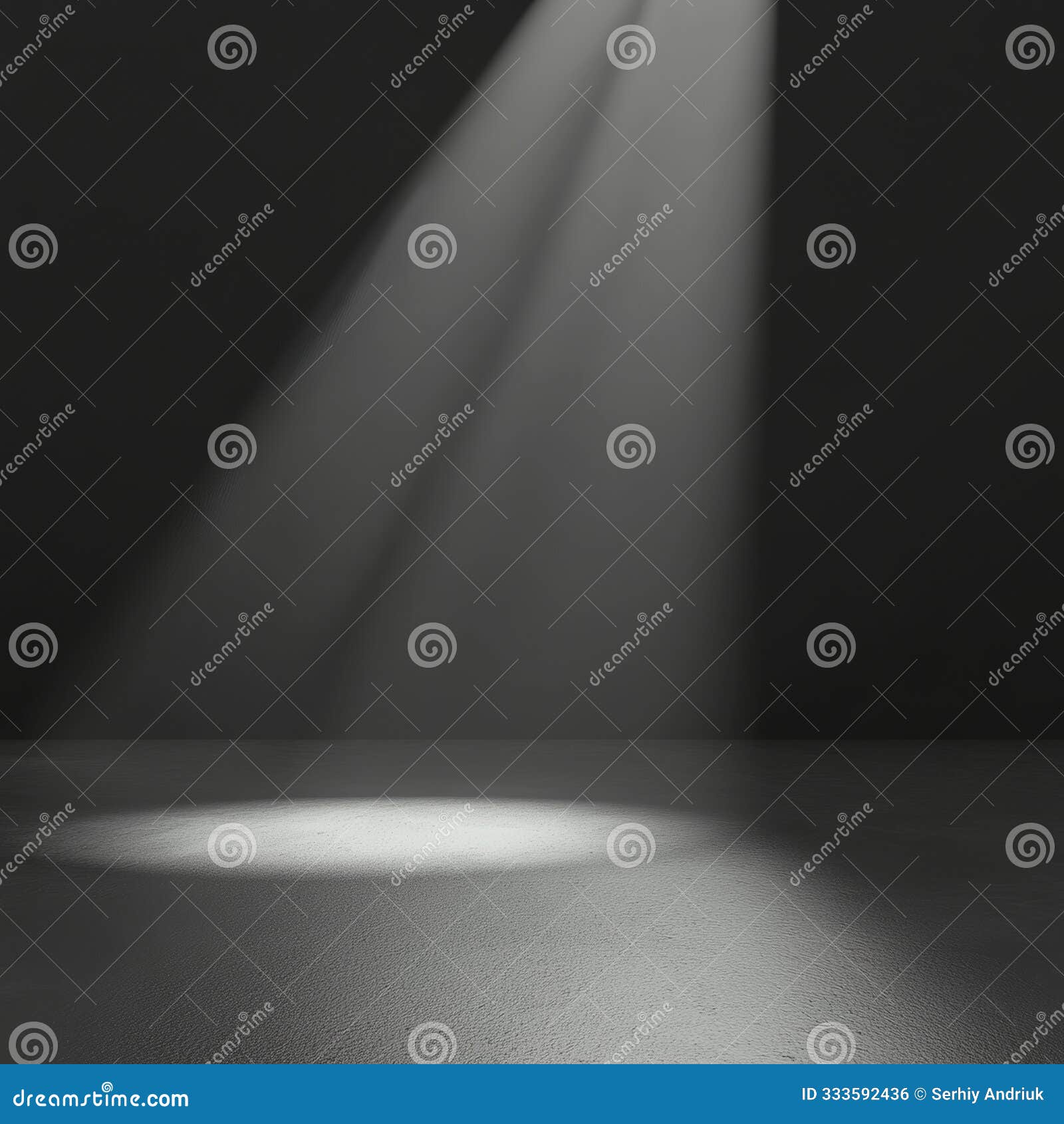 3D Render of a Spotlight on a Black Background. Spotlight on the Floor ...