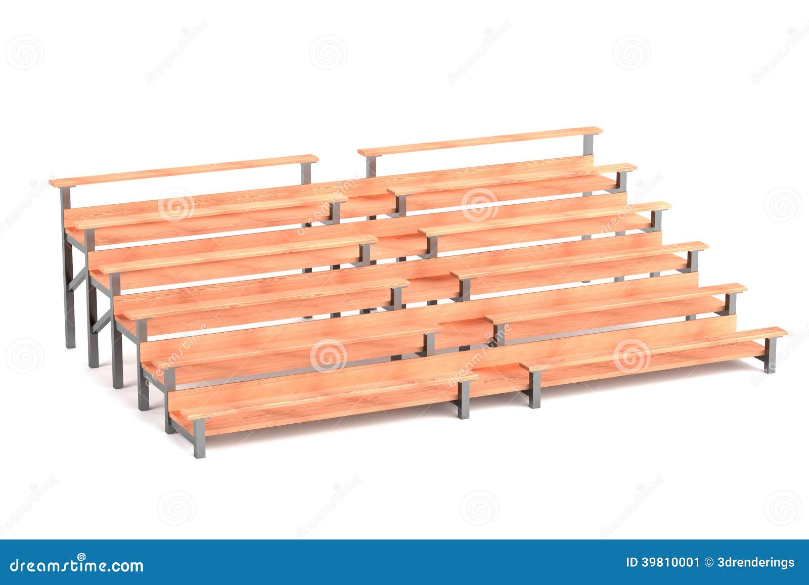 3d render of stadium bench stock illustration. Illustration of graphics ...