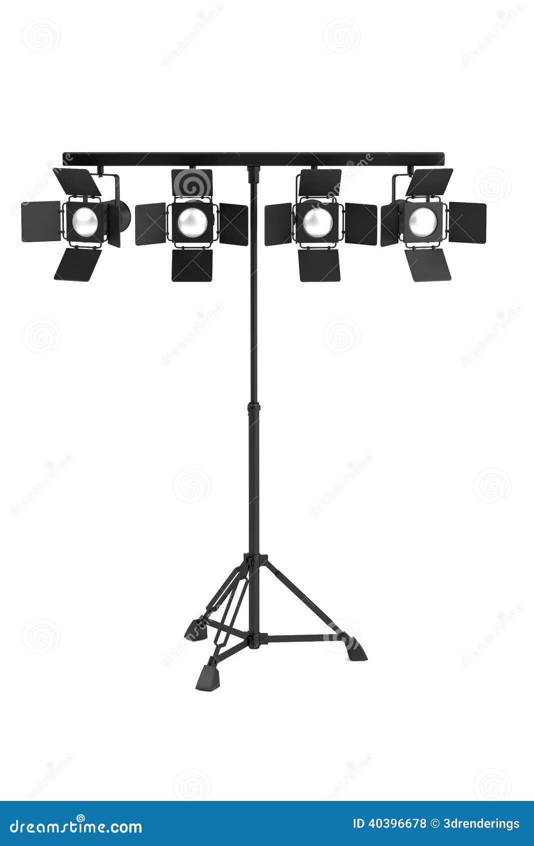 3d render of stage light stock illustration. Illustration of shoot ...