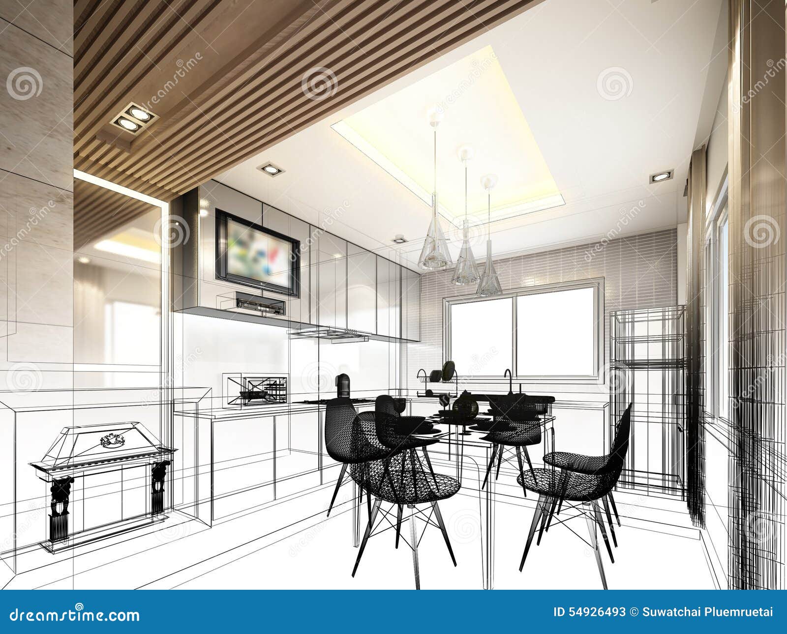 3d render of stair hall stock illustration. Illustration of hall - 54926493