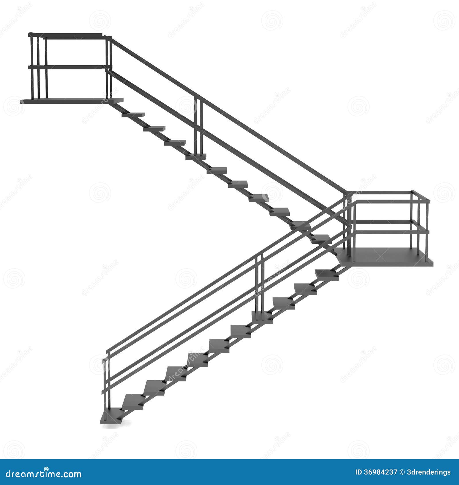 3d render of stairs stock illustration. Illustration of realistic ...