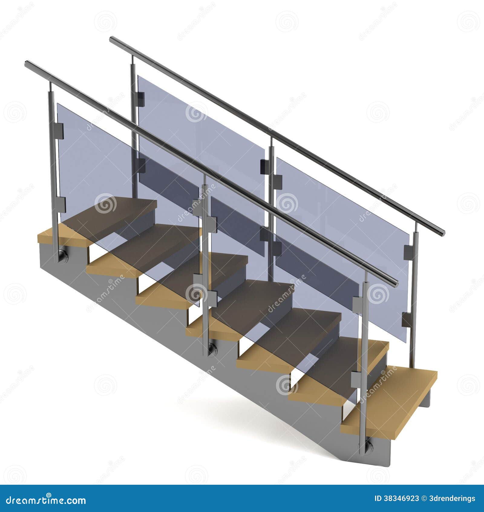 3d render of stairs stock illustration. Illustration of graphics - 38346923