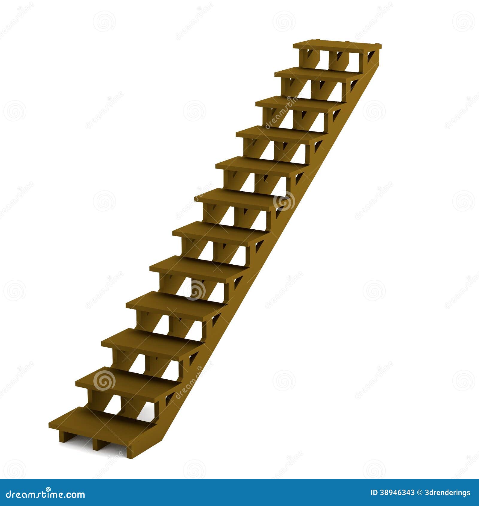 3d render of stairs stock illustration. Illustration of graphics - 38946343
