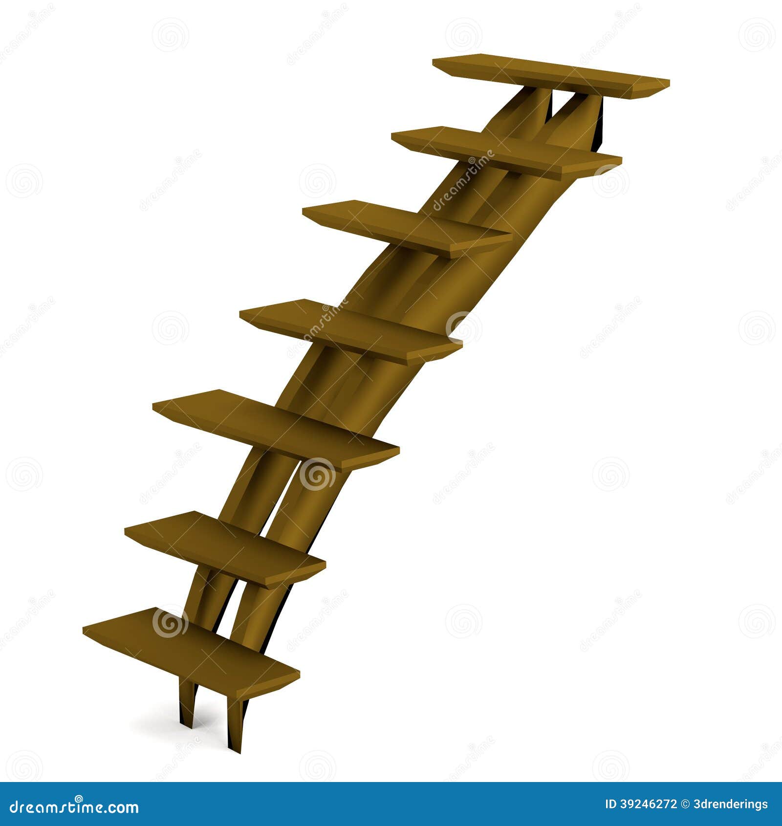 3d render of stairs stock illustration. Illustration of walk - 39246272